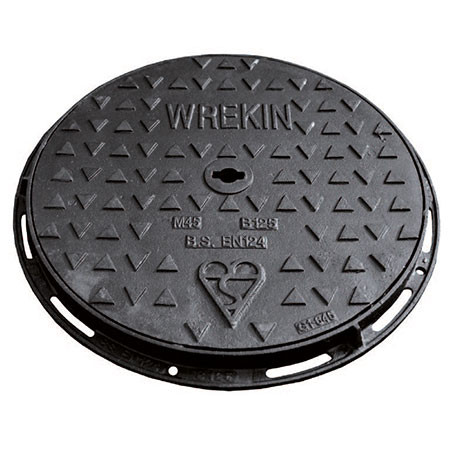 Clark Drain 450mm B125 Ductile Iron Manhole Cover & Frame - JDP