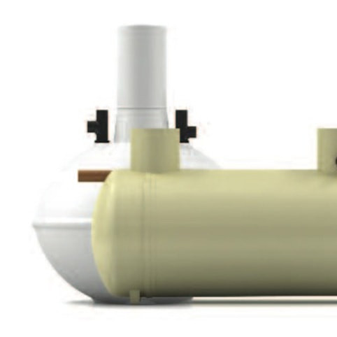 5700 Litre 24 Person Clearwater Sigma Shallow Dig Septic Tank - JDP
