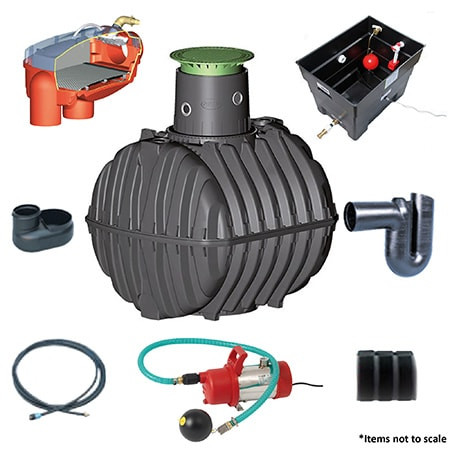 6,500 litre GRAF Carat S House Indirect Integrated RWH System - JDP