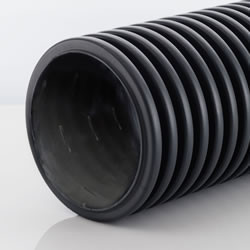 300mm Drainage Pipe - Unperforated Twinwall Pipe (6m) - JDP