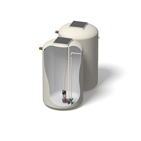 5096Litre 6m Head Marsh Foul Water Pump Chamber - JDP