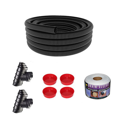 Small Garden Lawn Land Drainage 60mm Pack - JDP