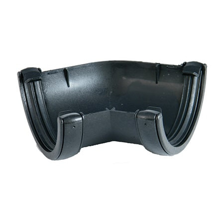 FloPlast 112mm "Cast Iron" Style Half Round Gutter 135dg Angle - JDP