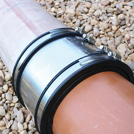 150mm FA Uni Saddle 150mm - DN250-DN400 EPDM 304 - JDP