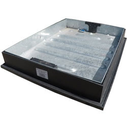 600x450mm 10T GPW Galv Steel 65mm Recessed Cover & PP Frame - JDP