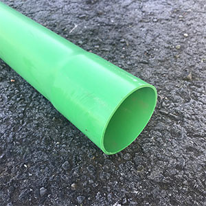 90/96.5mm Green PVC-U Ducting 90dg Bend - JDP