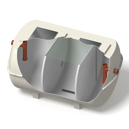 6 Person Marsh Ensign Shallow Dig Sewage Treatment Plant - JDP