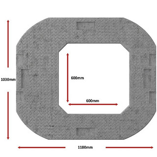 600 x 600mm Concrete Seating Ring - JDP