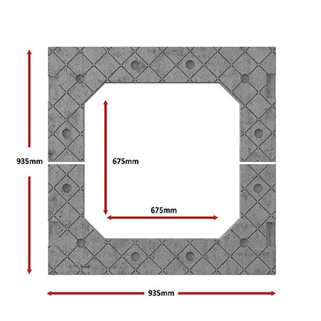 675 x 675mm Concrete Seating Ring - JDP