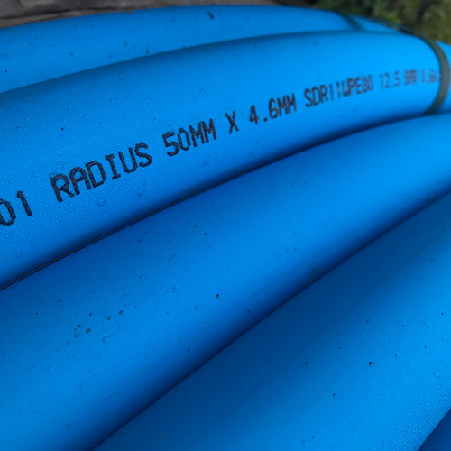 50mm Blue MDPE Pipe Coil - Mains Water Supply Pipe - JDP