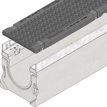 FASERFIX SUPER 150 DI Channel Drain E600 x 1m - JDP