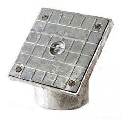 110mm Square Sealed Aluminium Rodding Eye - JDP