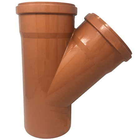 160mm Double Socket 45 Degree Equal Underground Drainage Junction - JDP