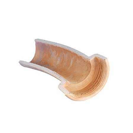 22.5dg Densleeve Right Handed Clay Channel Socketed Pipe Bend - JDP