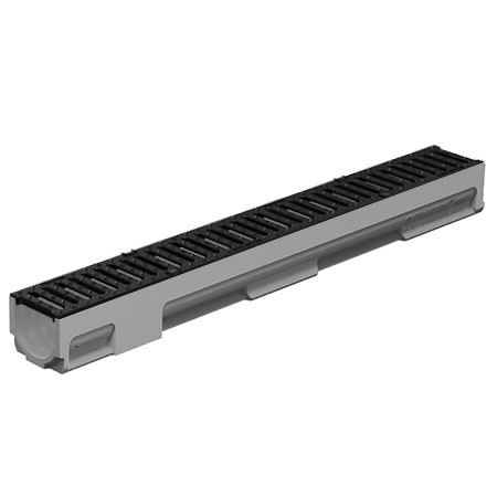 BG-FILCOTEN self NW100 DI [Heelsafe] Channel Drain B125 - 1m - JDP