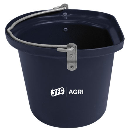 JFC Heavy-Duty Flat-Sided Equine Bucket 3 Gal - JDP