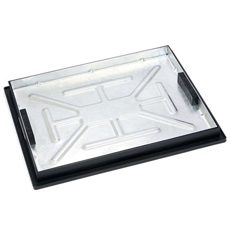 600x450mm 5T GPW Galv Steel 43.5mm Recessed Cover & PP Frame - JDP