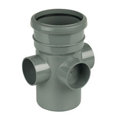 FloPlast 110mm Socket/Spigot Boss Pipe - JDP