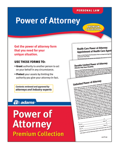 ABFALFP126 BULK Power of Attorney Forms Pack, forms and instructions