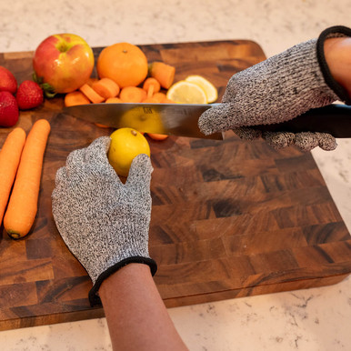 Grip N Cut Gloves - Durable HPPE Fiber with Silicone Dot Grip for ...