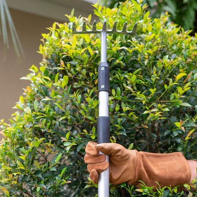 Telescopic 7-Tine Rake – Adjustable Length for Efficient Weeding and ...