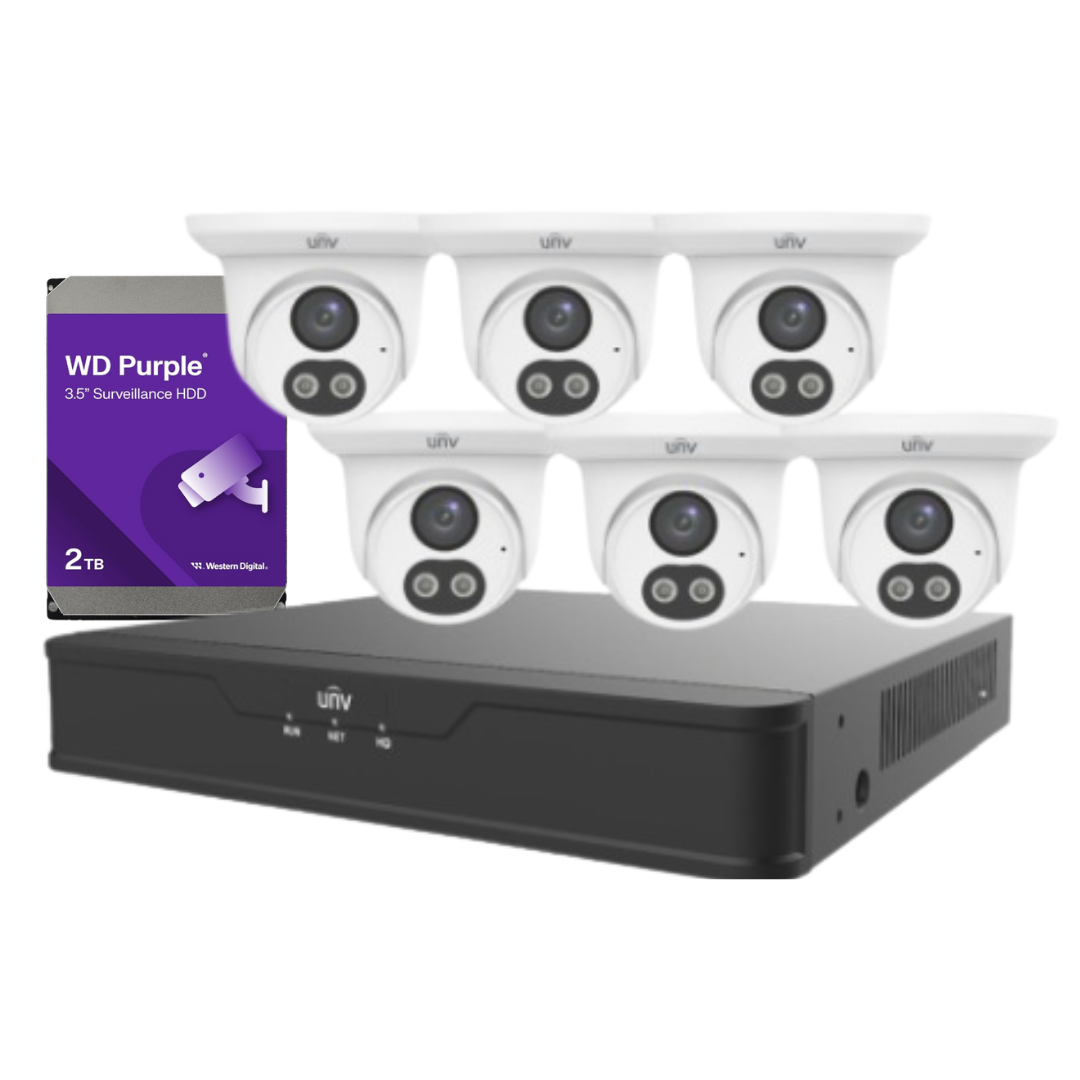 Uniview EKDL-S31P8T46T2 | 8-Ch NVR Kit with 6× 4 MP Cameras – Alpha ...