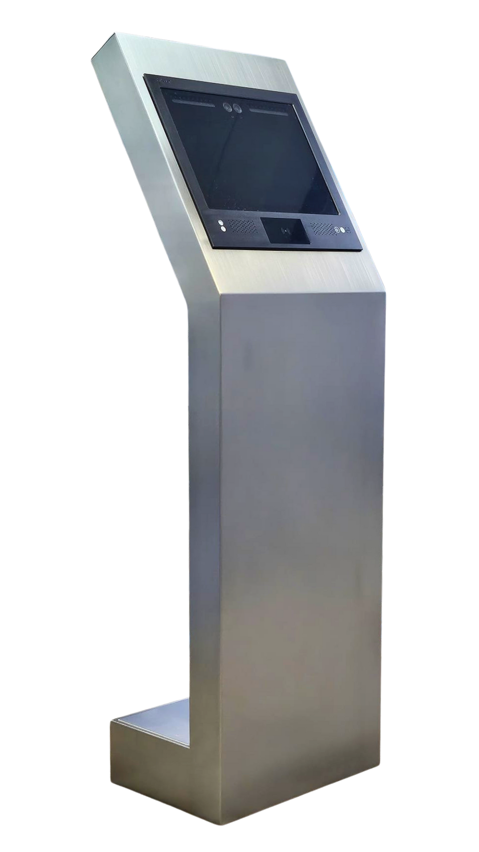 Akuvox PX916-2 | Brushed Silver Pedestal for X916 – Alpha Intercom Canada