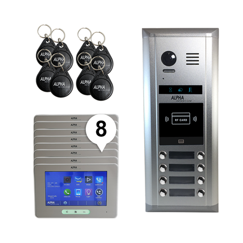 Kit iSimple video intercom 8 push buttons