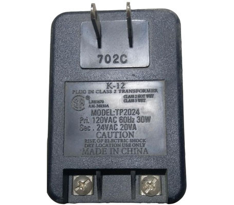 Plug-in transformer 24 VAC