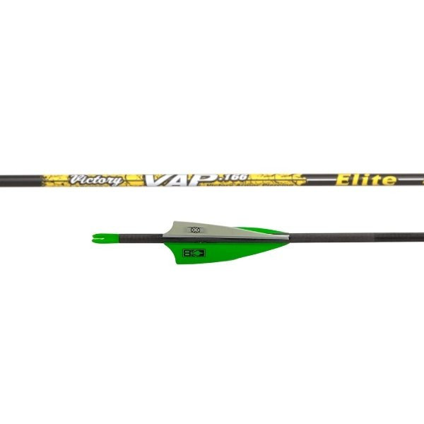 Victory VAP TKO Elite Arrow Fletched W/ 3" Vanes W/ Helical - Archery ...