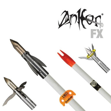 AMS AnKor FX Point Fiberglass Arrow With EverGlide Safety Slide ...