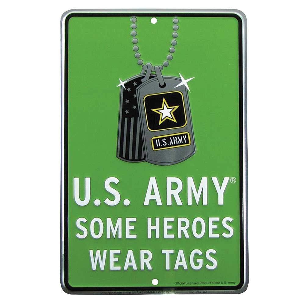 U.S. Army Tags Metal Sign | Military Issue Collectibles