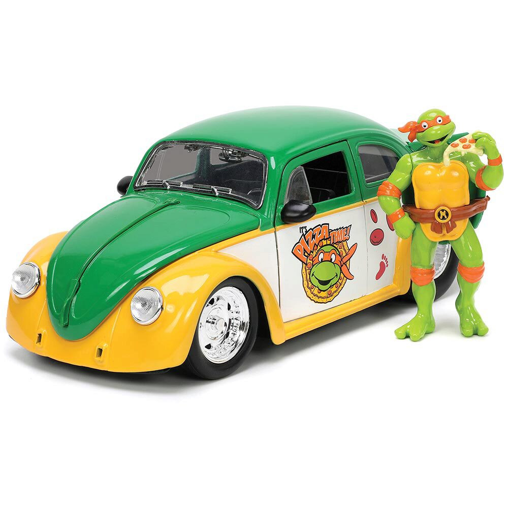 1959 VW Teenage Mutant Ninja Turtle Beetle with Michelangelo Figure ...