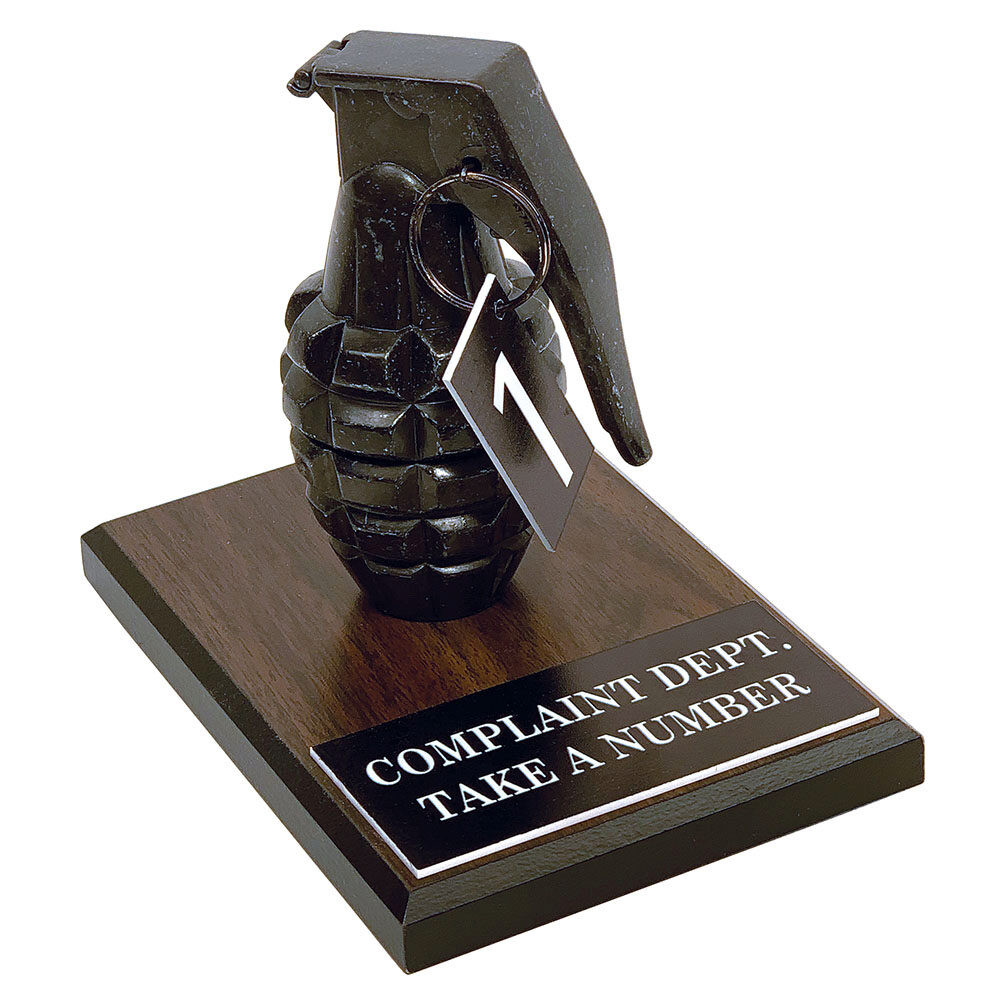 Grenade Complaint Department Display | Military Issue - The #1 Source ...