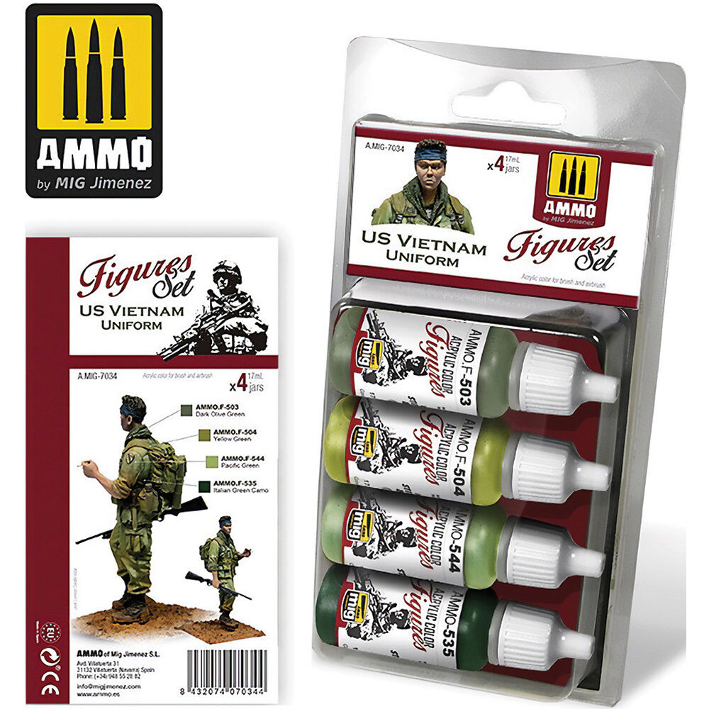 U.S. Vietnam Uniform Paint Set MIG7034 | Military Issue Collectibles