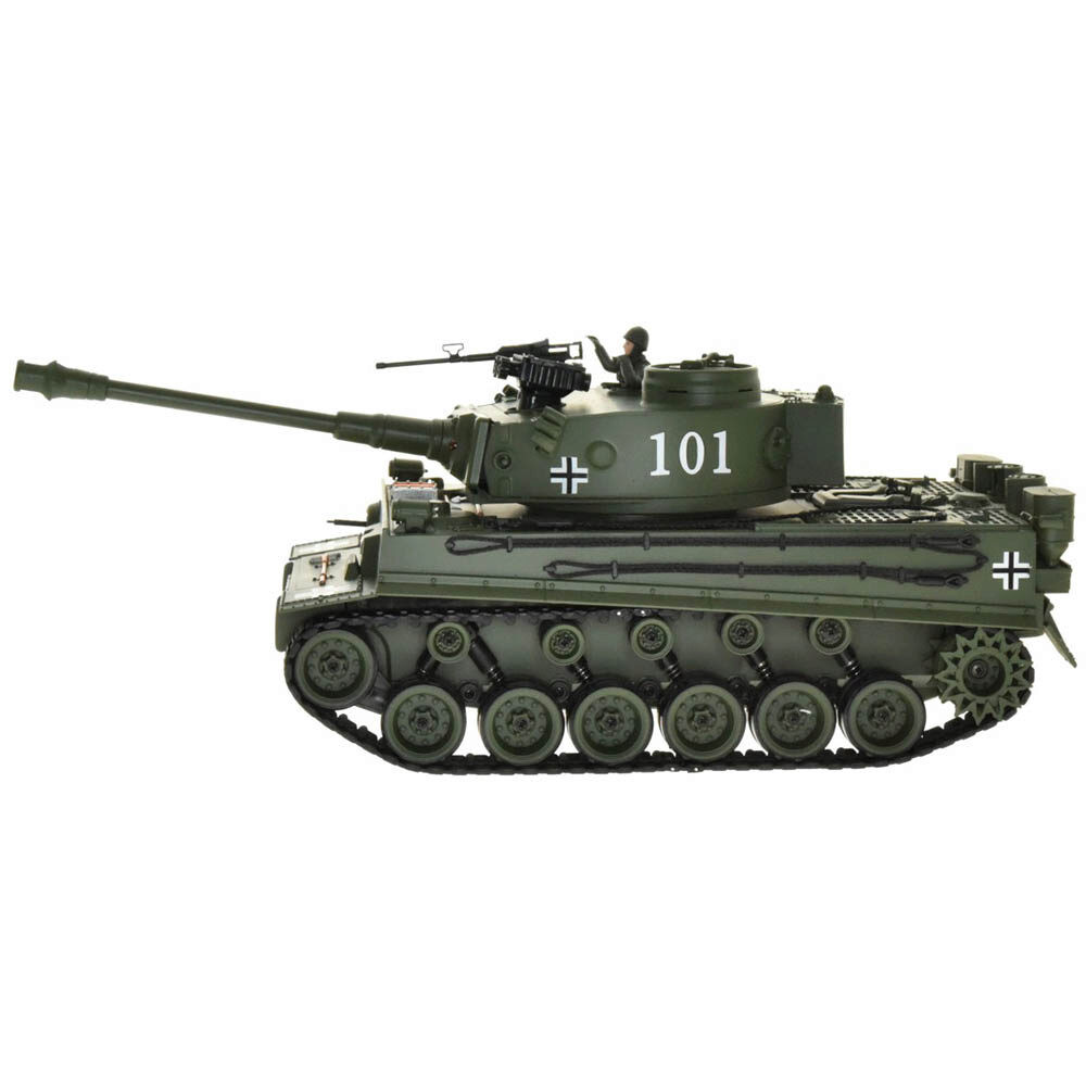 Remote Control Tiger 1 Tank - Green w/Airsoft Cannon CIS Associates ...