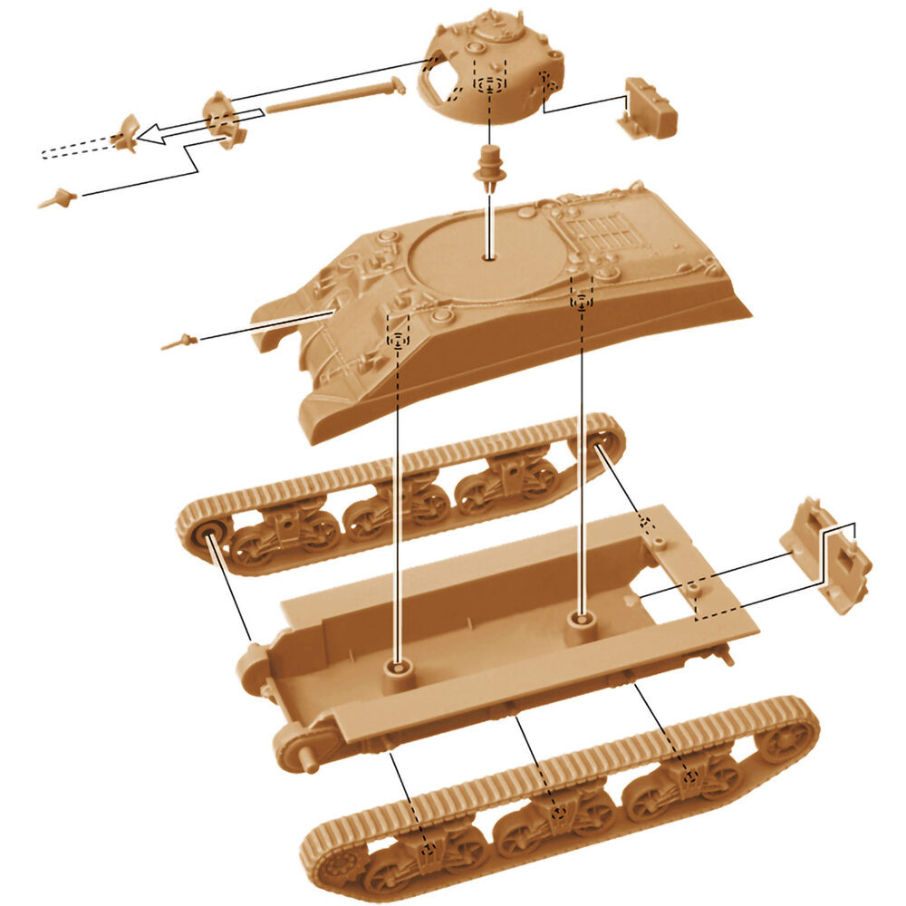 M4A2 Sherman III 1/72 Kit | Military Issue Collectibles