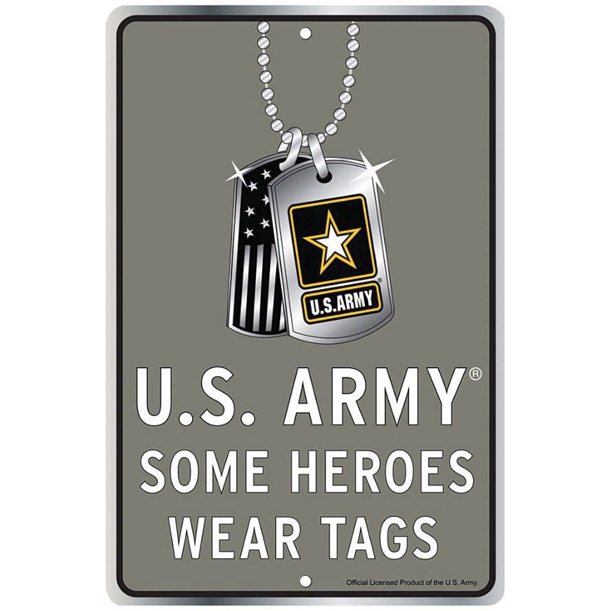 U.S. Army Tags Metal Sign | Military Issue Collectibles