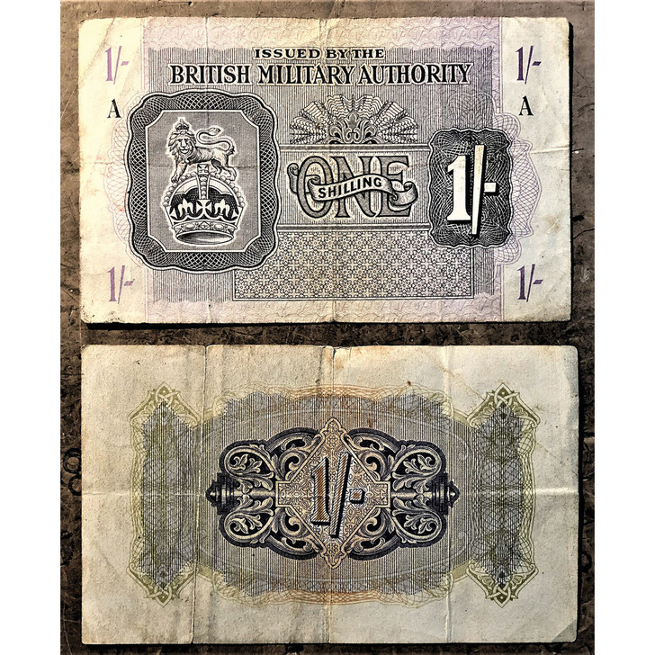 British Military Authority 1 Shilling North African Note | Military ...
