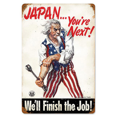 "Japan...You're Next!" Metal Sign | Military Issue Collectibles