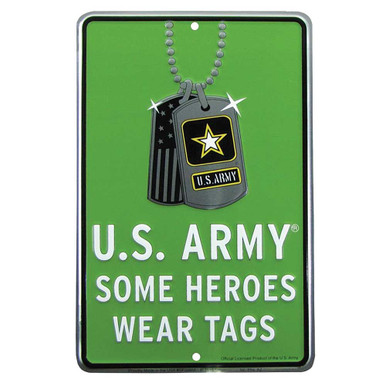 U.S. Army Tags Metal Sign | Military Issue Collectibles