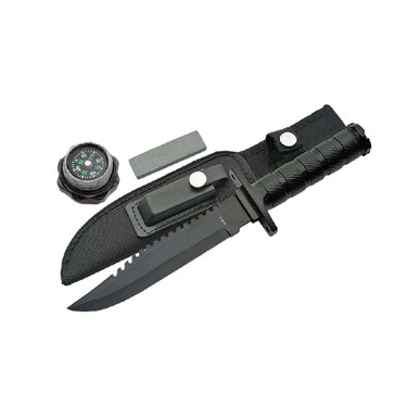 SURVIVAL 12" KNIFE WITH SHEATH | Military Issue Collectibles
