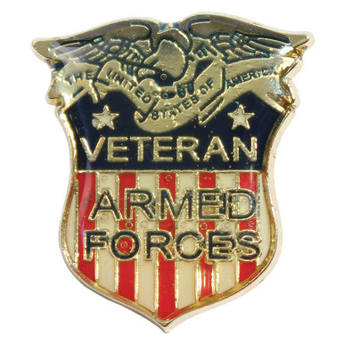 Veteran Armed Forces Lapel Pin 503236 | Military Issue Collectibles