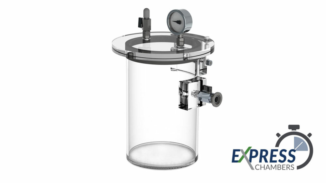 8" X 12" Vertical Clear (VC) Vacuum Chamber (Hinged Lid) - LACO ...
