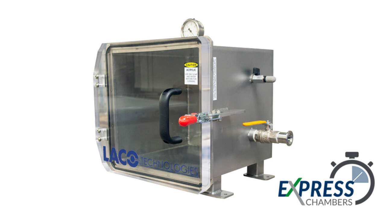 12" Cube Industrial (CI) Vacuum Chamber (Acrylic Door / SS Body) - LACO ...