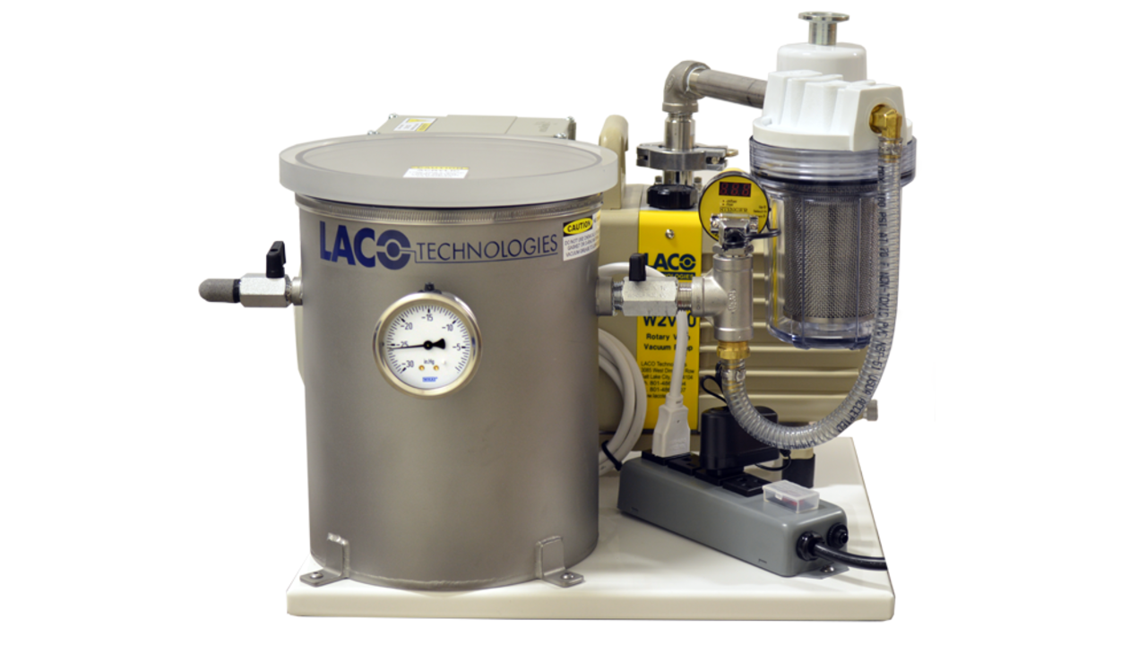8" X 10" Tabletop Degassing System (Two Stage / 3 CFM) - LACO Technologies