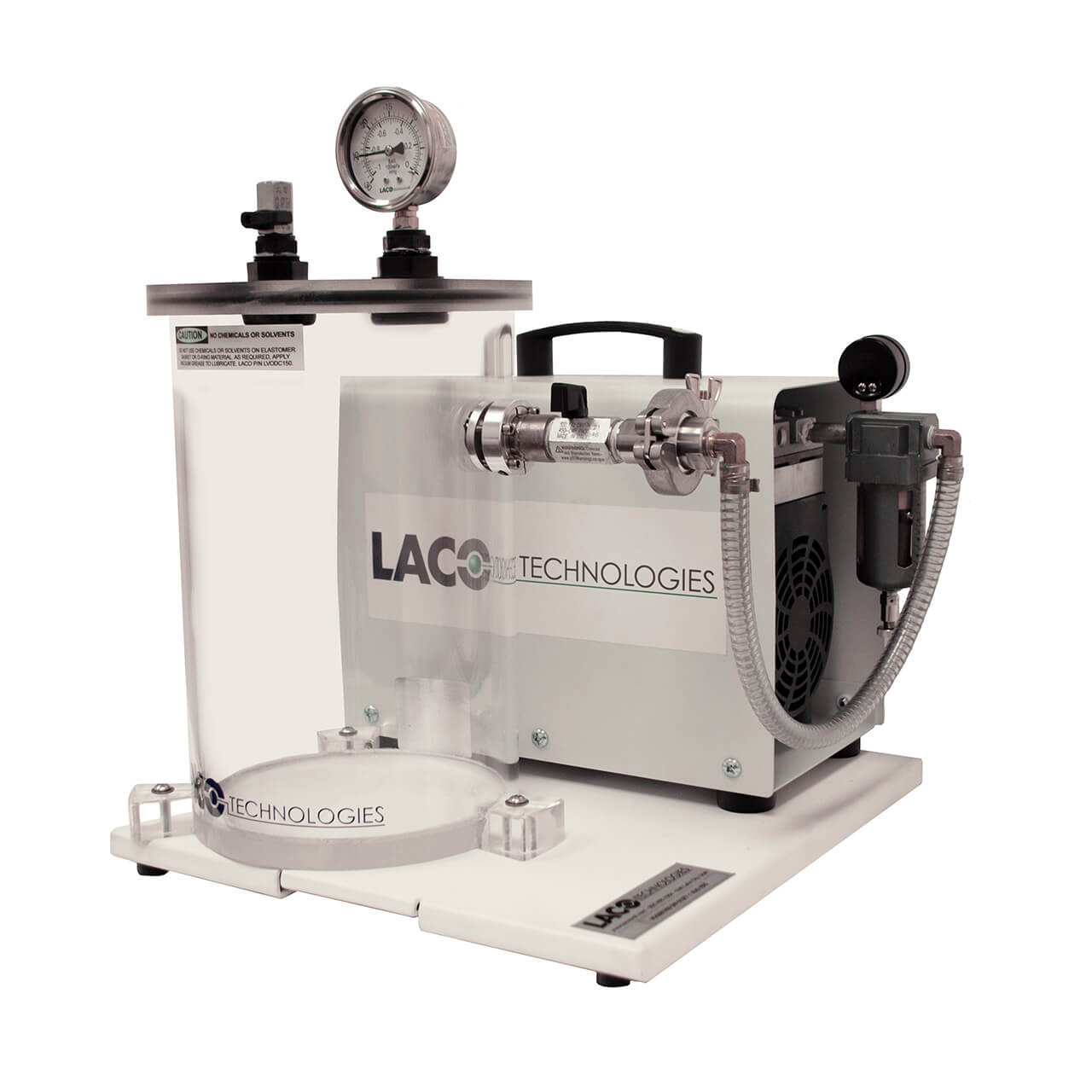 8" X 12" Tabletop Degassing System (Dry Pump / 3.5 CFM) - LACO Technologies