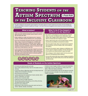 Teaching Students on the Autism Spectrum in the Inclusive Classroom