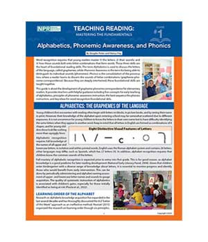 Teaching Reading: Mastering the Fundamentals – Alphabetics, Phonics ...