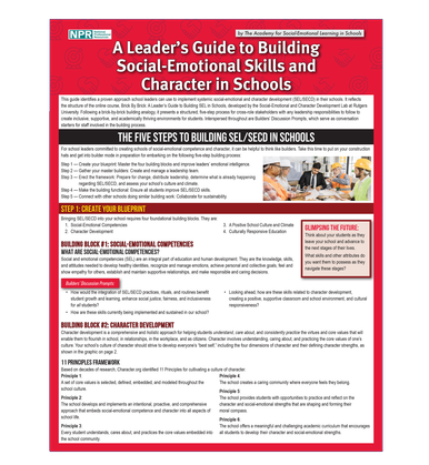A Leader’s Guide to Building Social- Emotional Skills and Character in ...